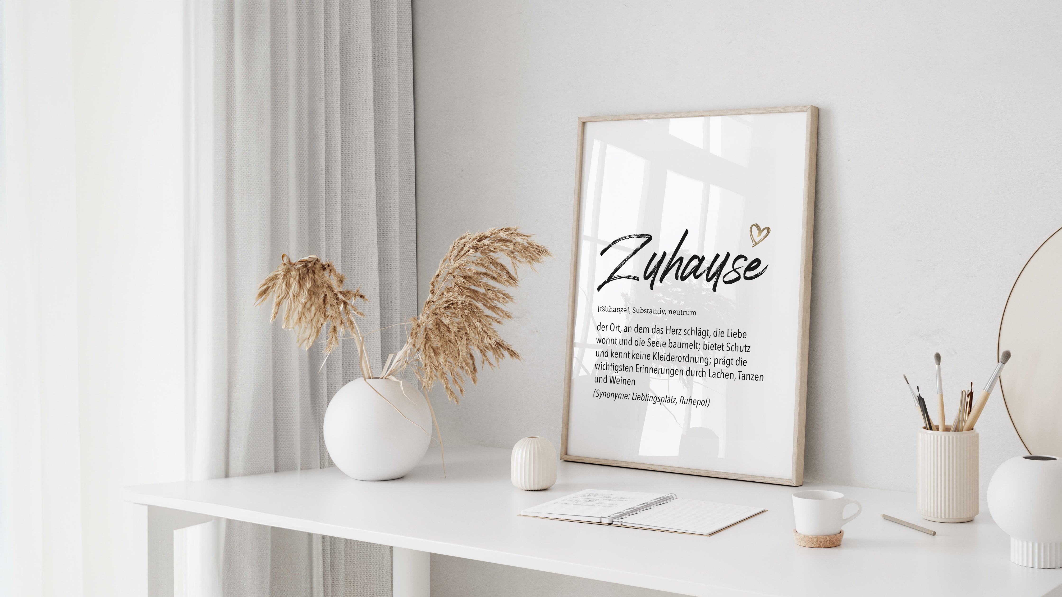 Definitionsposter mit Herz – Papierschmiede